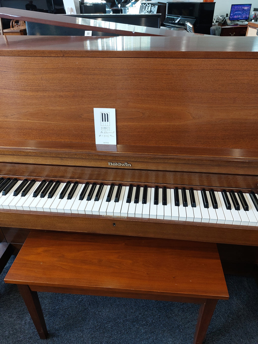 Used Baldwin Hamilton Walnut Studio – Summitt Pianos